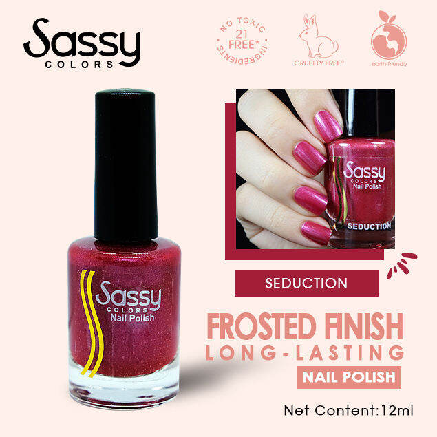 Sassy Colors Nail Polish Red, Maroon & Orange Shades 12ml | Lazada PH