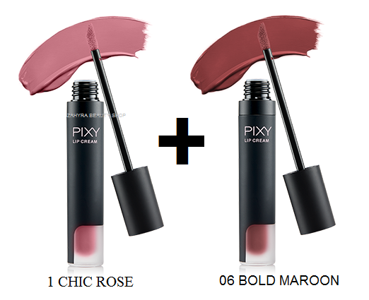 Pixy Lipcream 01 Chic Rose dan 06 Bold Marron | Lazada Indonesia