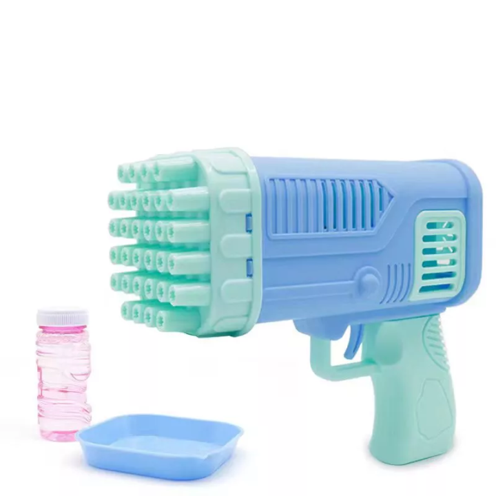 BUBBLE TOY- Battery Powered Bubble Machine 32 Holes Bubble Maker Toy ...