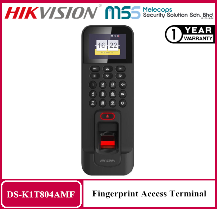 HIKVISION DS-K1T804AMF Fingerprint Access Control Terminal | Lazada