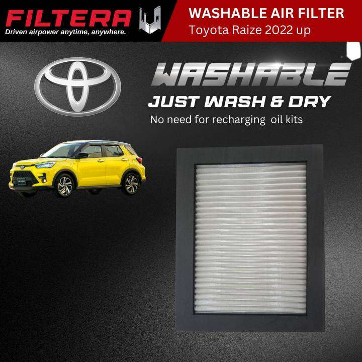 Filtera Toyota Raize 2022 up Engine Air Filter Washable Type | Lazada PH