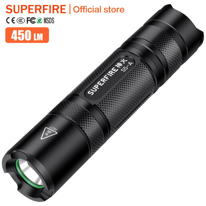 SUPERFIRE S5-A Ultra-bright Flashlight Led Rechargeable Ultra-bright ...