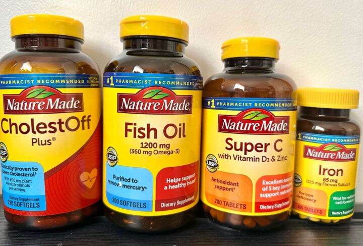 Nature Made Fish Oil/CholestOff/Iron/Super C from US | Lazada PH