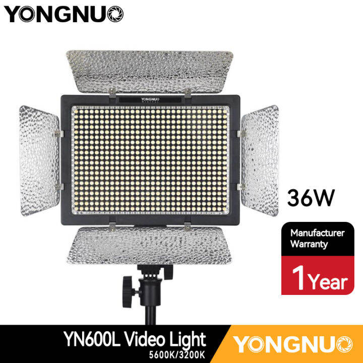 YONGNUO YN600L LED Video Light Panel with Adjustable Color Temperature 3200K to 5600K ...