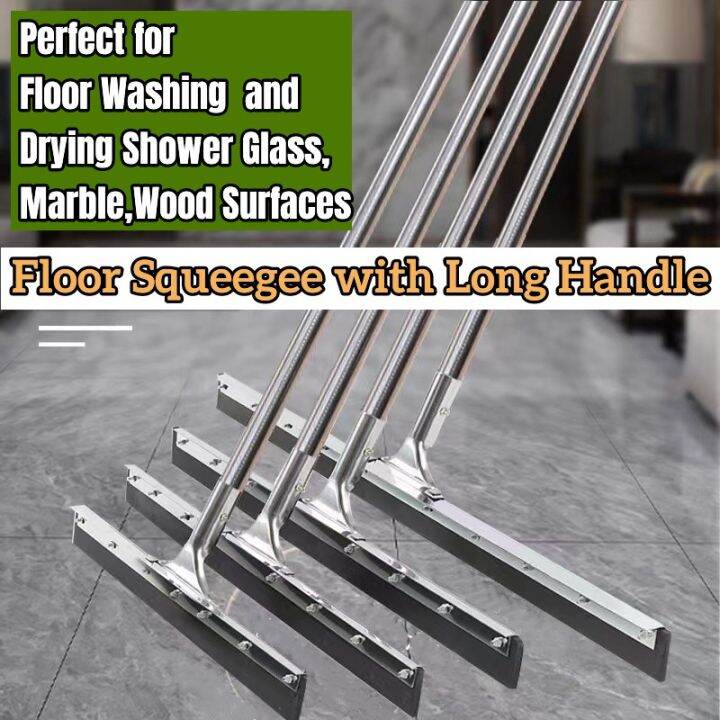 Heavy Duty Floor Squeegee Scrubber Silicon Rubber Blade Floor Wiper ...