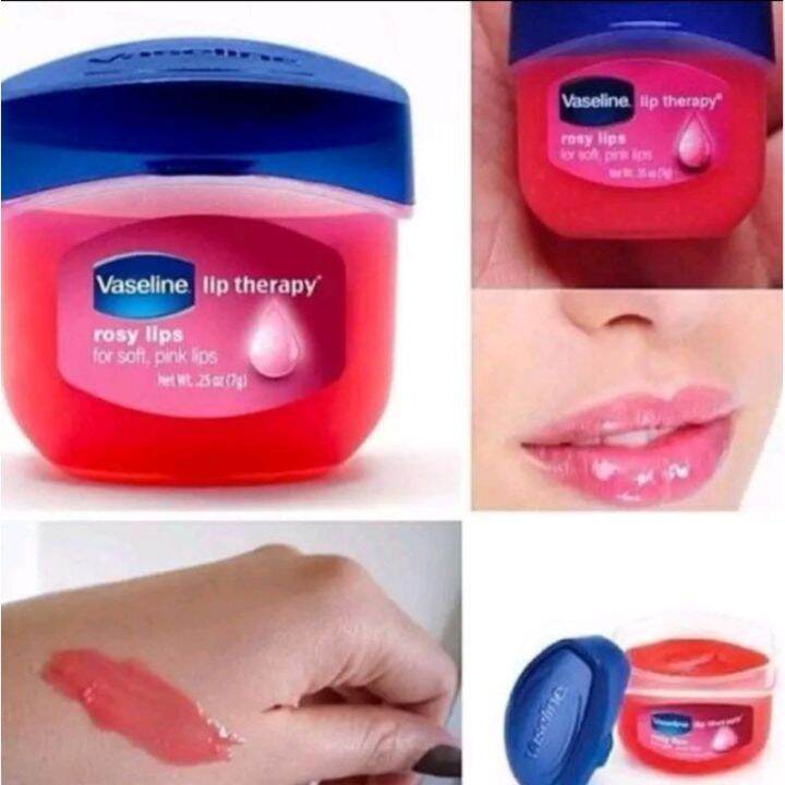 VASELINE LIP THERAPY [ MERAH ] / ROSY LIPS FOR SOFT PINK LIPS 7 GRAM ...