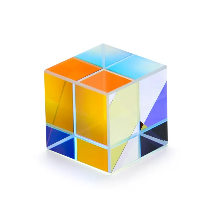 Optical Glass X-Cube Dichroic Cube Prism RGB Combiner Six-Sided ...
