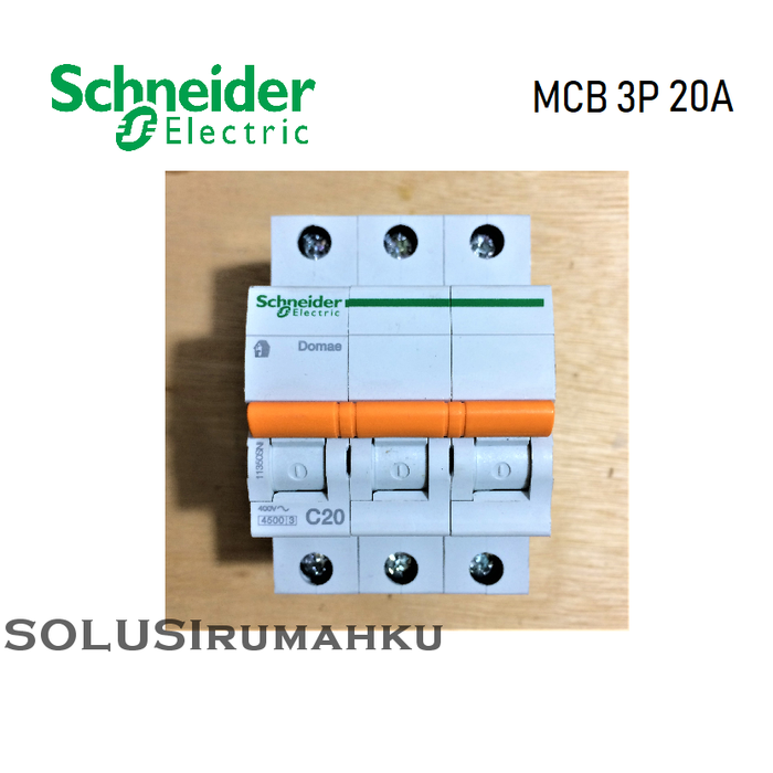 MCB 3 PHASE SCHNEIDER 20A / SIKRING 3 PAS 20 AMPERE / MCB 3P 20 A | Lazada Indonesia
