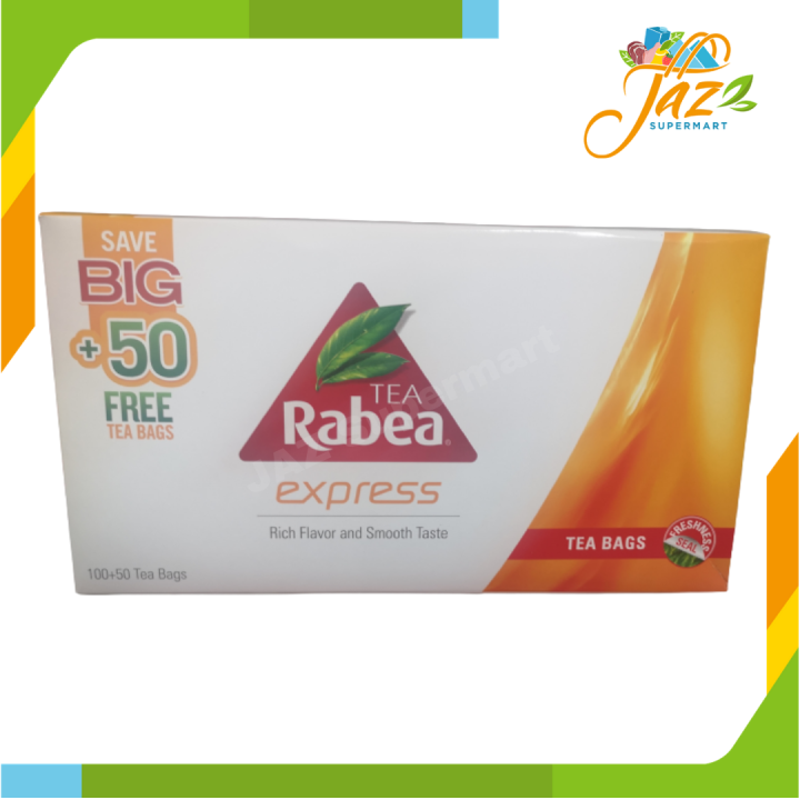 Rabea Original Taste, 100 + FREE 50 Tea Bags, Halal, Product of Saudi ...