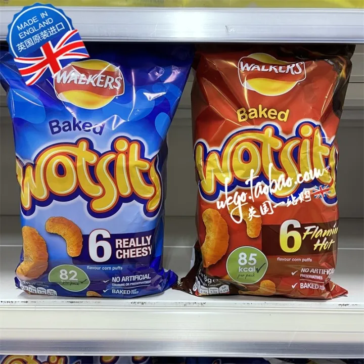ซูโจวจุดอังกฤษวอล์กเกอร์ Wotsits อบชีสรสข้าวโพดมันฝรั่งทอดขนม16.5gx6แพ ...