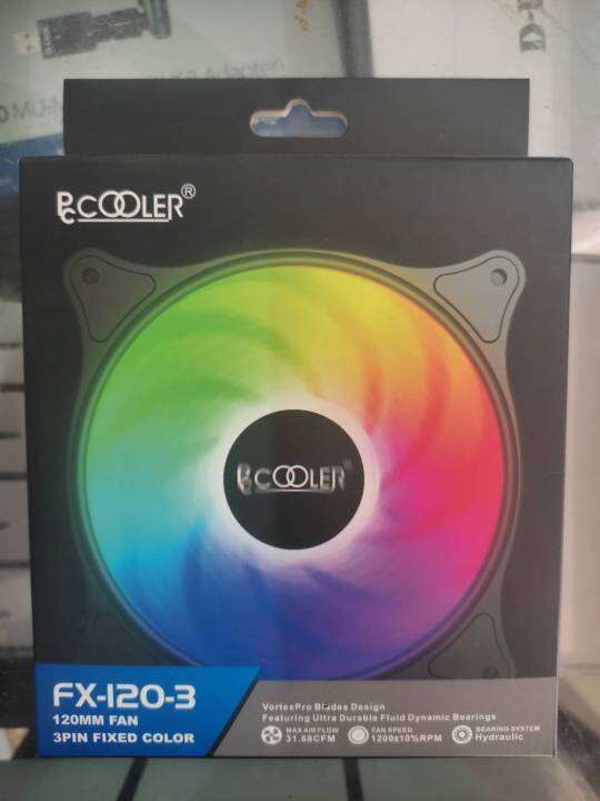 PC Cooler FX120-3 Case Fan 120mm. พัดลมระบายความร้อน พัดลมติดเคสขนาด ...