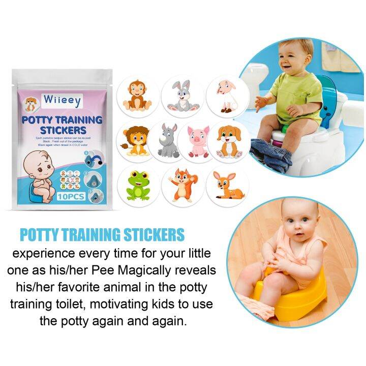 Wiieey Potty Training Cartoon Character Stickers Paper Small Child ...
