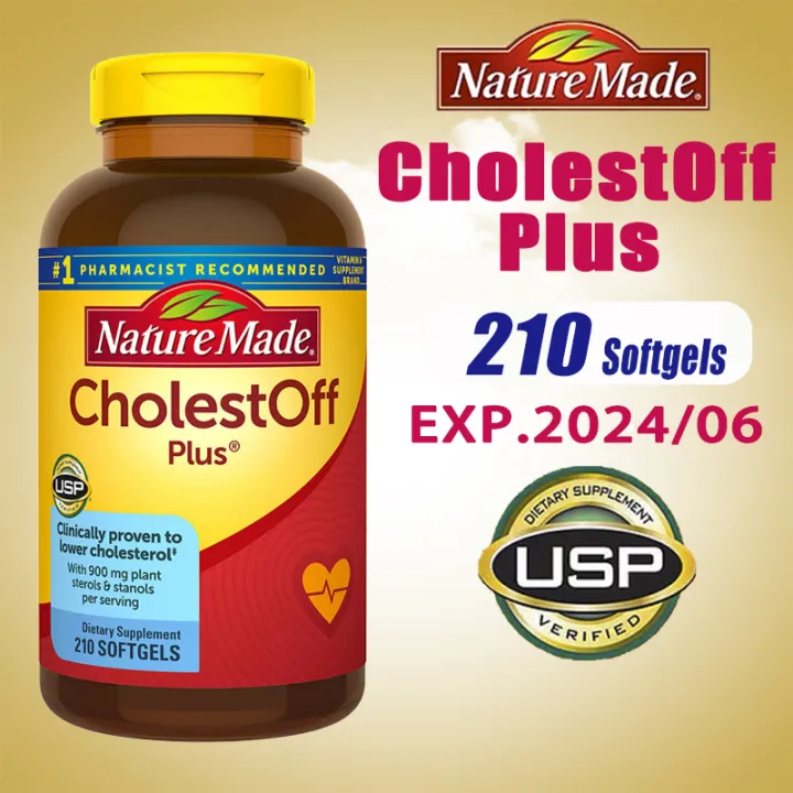 Nature made CholestOff plus 210 tablets clinically proven to lower ...