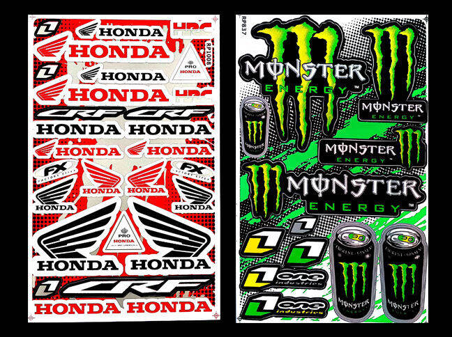 HONDA MONSTER สติกเกอร์คู่่ขายดี รถมอเตอร์ไซค์ บิ๊กไบค์ เนื้อPVC เคลือบ ...