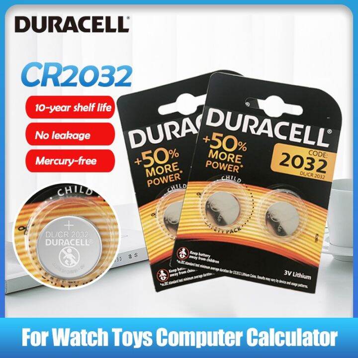 Original DURACELL CR2032 DL2032 Button 3V Lithium Batteries For Watch ...
