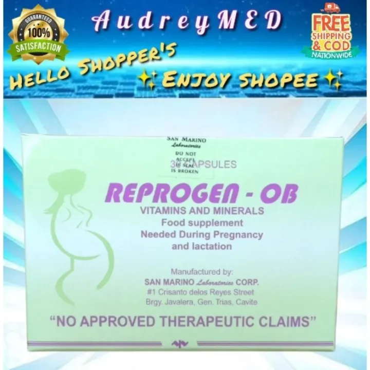 Local straight hair Reprogen OB 30 Capsules Pregnancy Lactation | Lazada PH