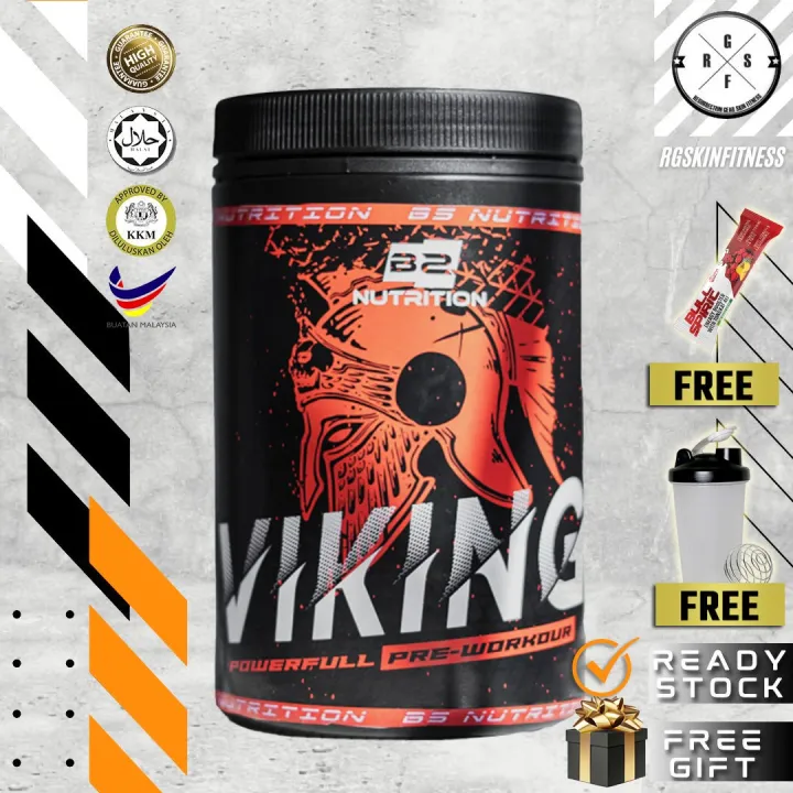 BS Nutrition Viking Pre Workout 300g (Grape | 30 Servings) - Energy, Stamina, Preworkout ...