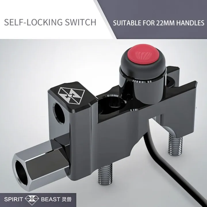 red SPIRIT BEAST Motorcycle Switch Accessories Motorbike Lights Switch ...