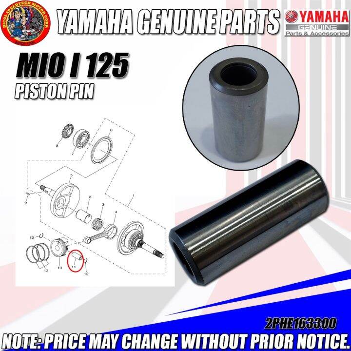MIO I 125 PISTON PIN (YGP) (Genuine: 2PH-E1633-00) | Lazada PH