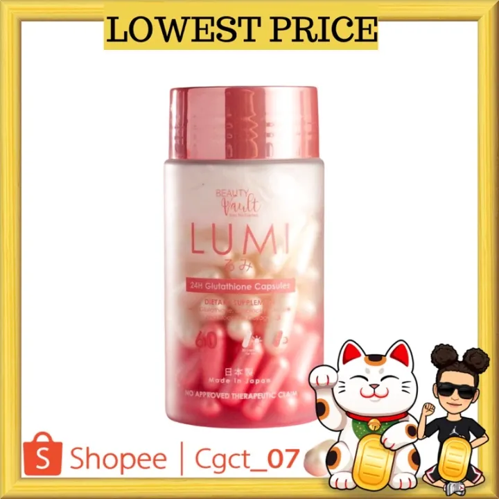 LUMI CAPSULE 24H Glutathione 60 capsules by Beauty Vault (Lumina glow ...