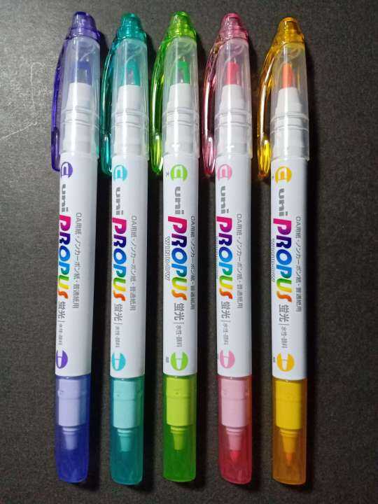 Uni Propus Window Soft Color Double-Sided Highlighter | Lazada PH