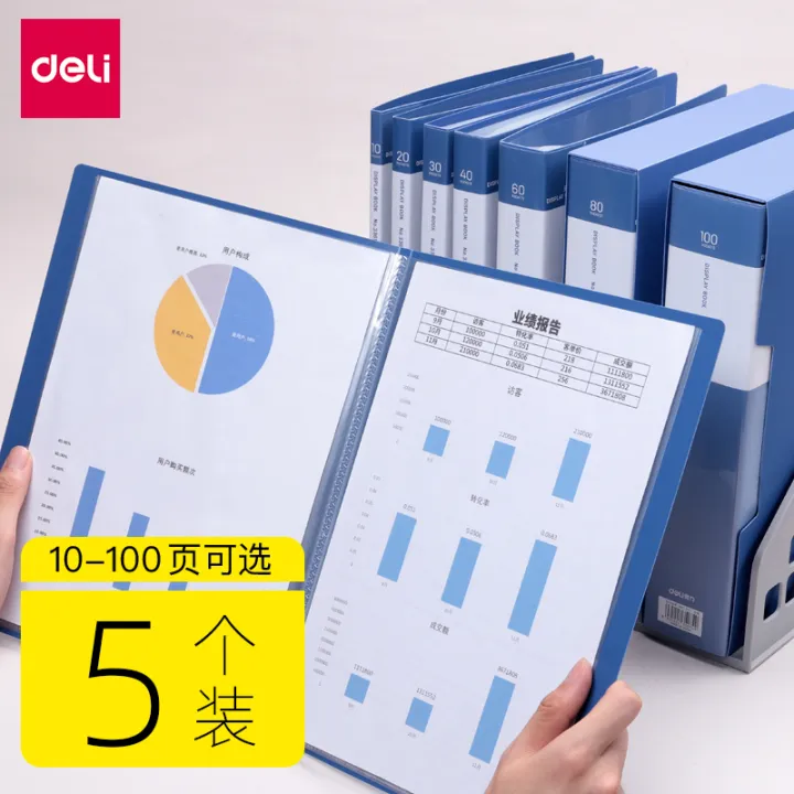 [5 Pack] Effective folder multi-layer high transparent inserts A4 data ...