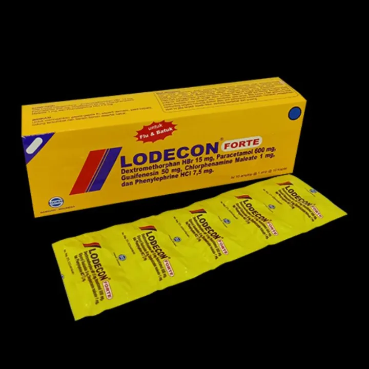 Lodecon Forte / 100 kaplet Obat Panas Demam Flu dan Batuk Pilek tablet ...
