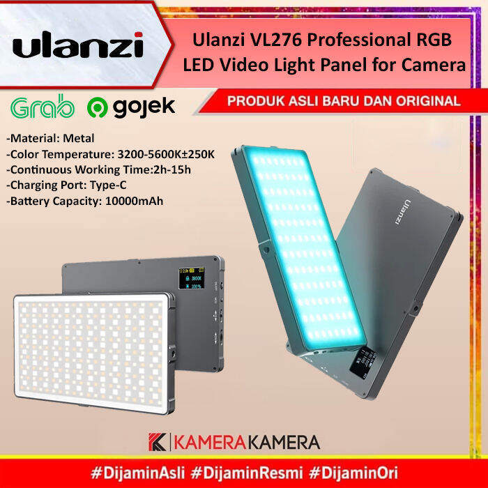 Ulanzi VL276 Professional RGB LED Video Light Panel for Camera | Lazada ...