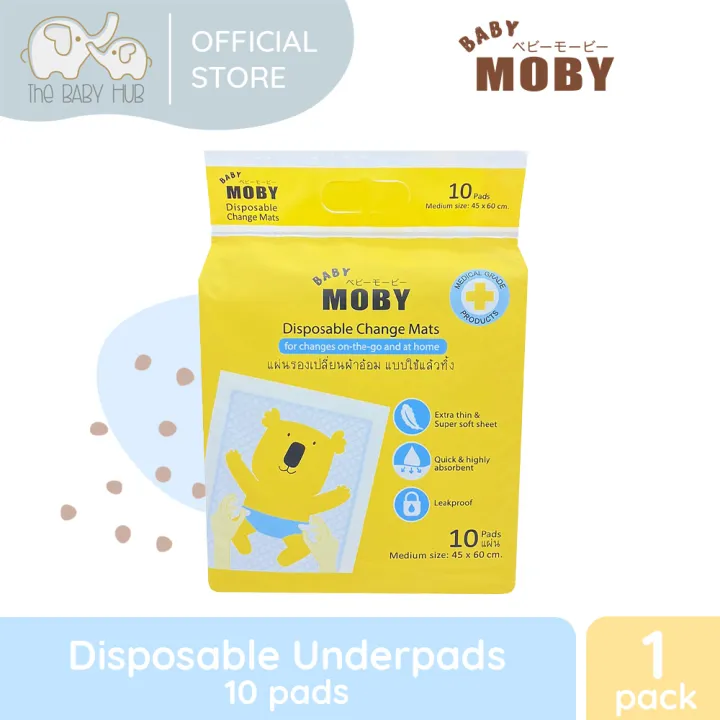 Baby Moby Disposable Changing Mat / Underpads | Lazada PH