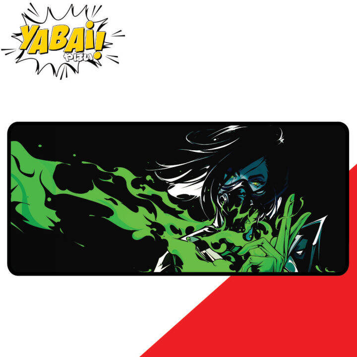 Yabaii Valorant Viper Jett Kay/O Neon Yoru Fade Cypher Large Mouse Pad ...
