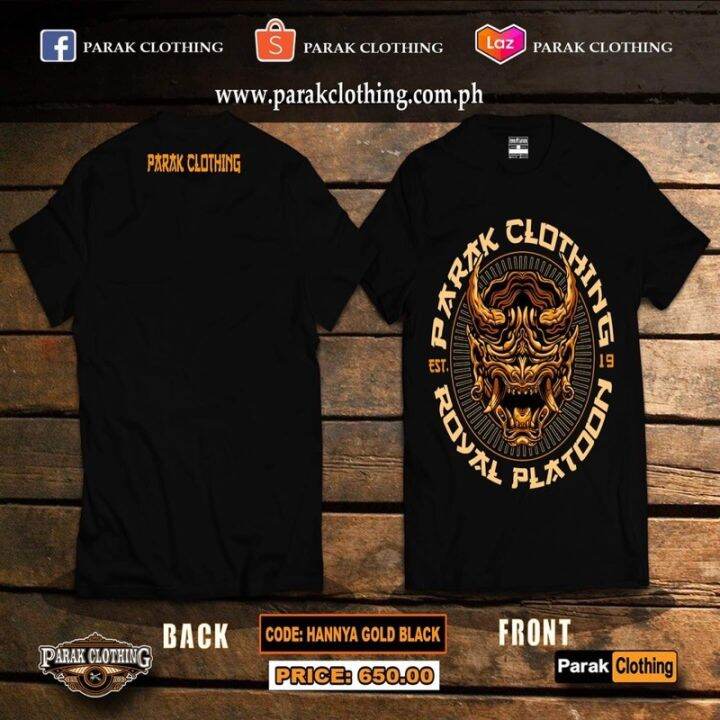 Parak Clothing Merch in Silk Screen (Black) | Lazada PH