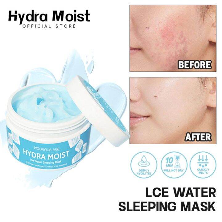 ♒Original Hydra Moist Sleeping Mask Ice Water Collagen Firming Sleeping ...