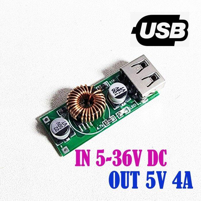 Module Step Down USB 1 Slot Input 5-36V Output Stabil 5V 4A | Lazada ...