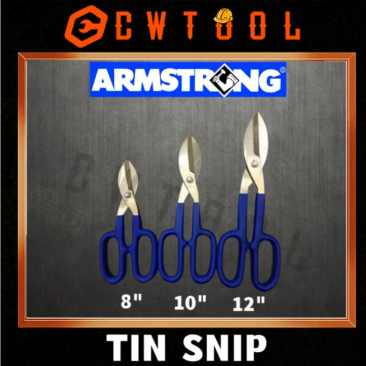 Armstrong Tin Snip Heavy Duty Gunting Yero Scissors for Galvanized Iron ...