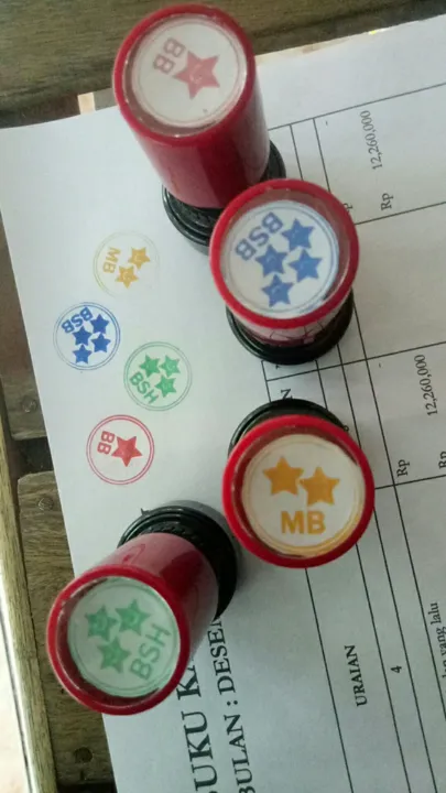 Stempel Penilaian untuk PAUD / TK (Satuan / Paket ( Isi 4 pcs) BULAT ...