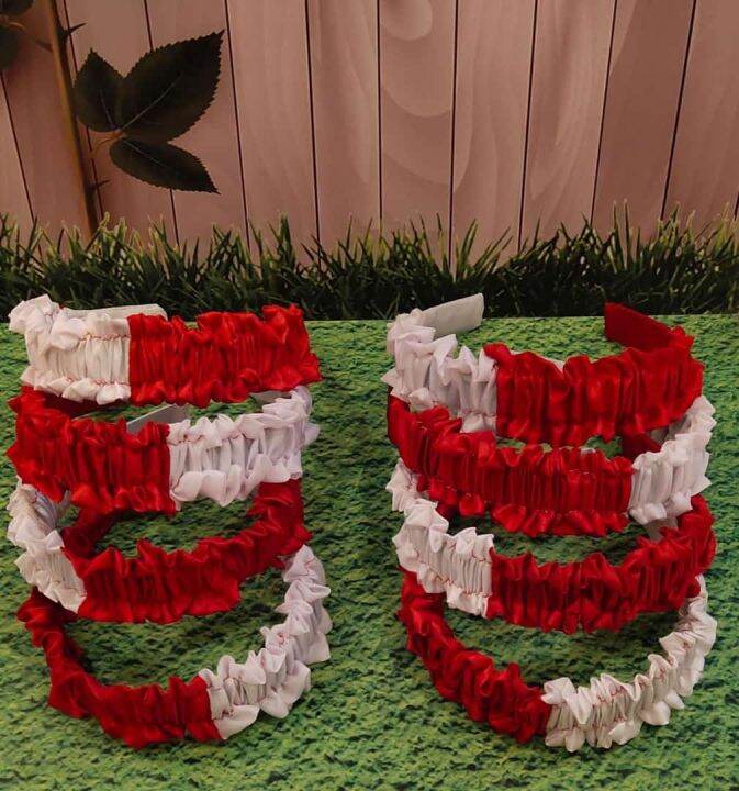 Bando Kerut Merah Putih 1 Pcs - Bando Kerut Merah Putih Spesial HUT RI ...