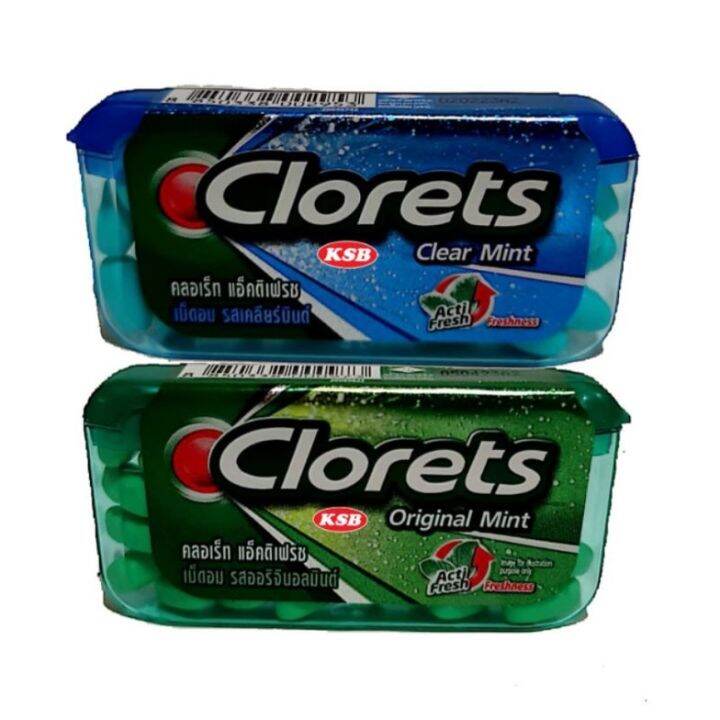 Clorets มิ้นท์แท้/ใสมิ้นท์12กรัม | Lazada.co.th