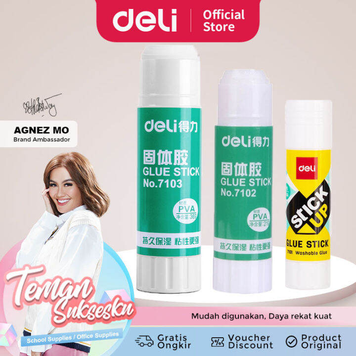 Glue stick lem stik lem DELI kertas lem anak sekolah lem batang ...