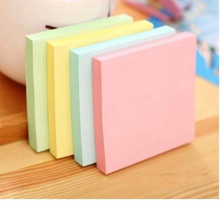 sticky note 100 sheets per pad Office & School Sticky Note Paper Square ...