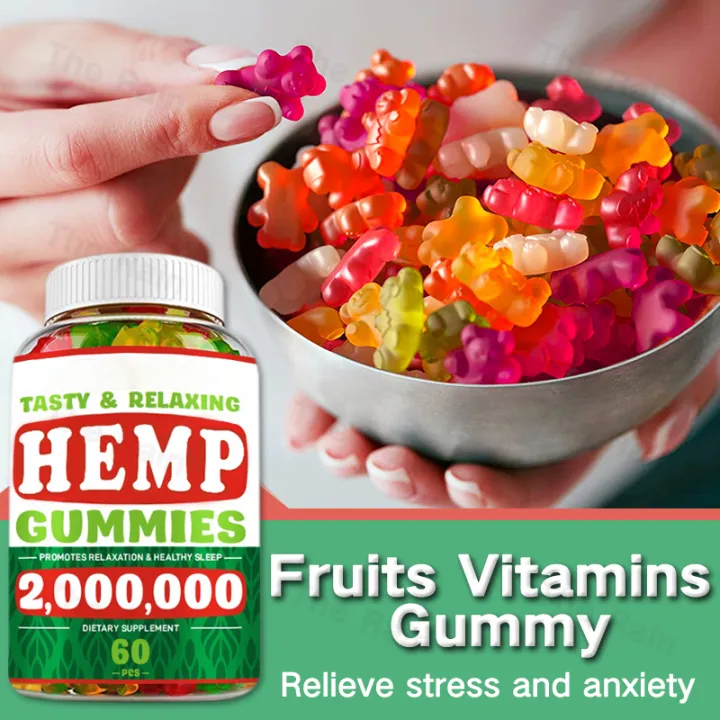 [Fresh Stocks]Hemp Health Gummies Relieve Stress Anxiety Relief Hair ...