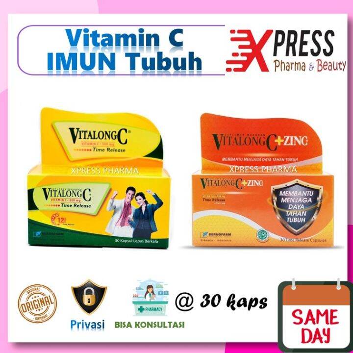 ⚡XPRESS⚡ VITALONG C isi 30 kapsul Ester Holisticare Vitamin | Lazada ...