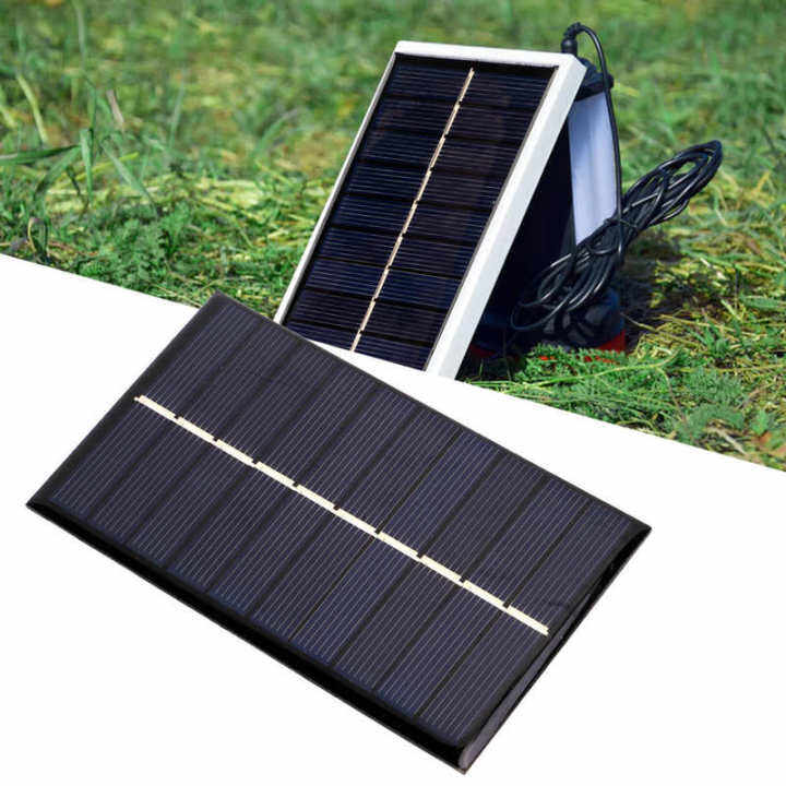 DC 5V 1.2W Mini Solar Panel Polysilicon Efficient DIY Solar Cell For ...