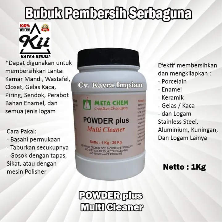 Meta Chem Bubuk Pembersih Multi Fungsi Serbaguna Original Kemasan 1kg | Lazada Indonesia