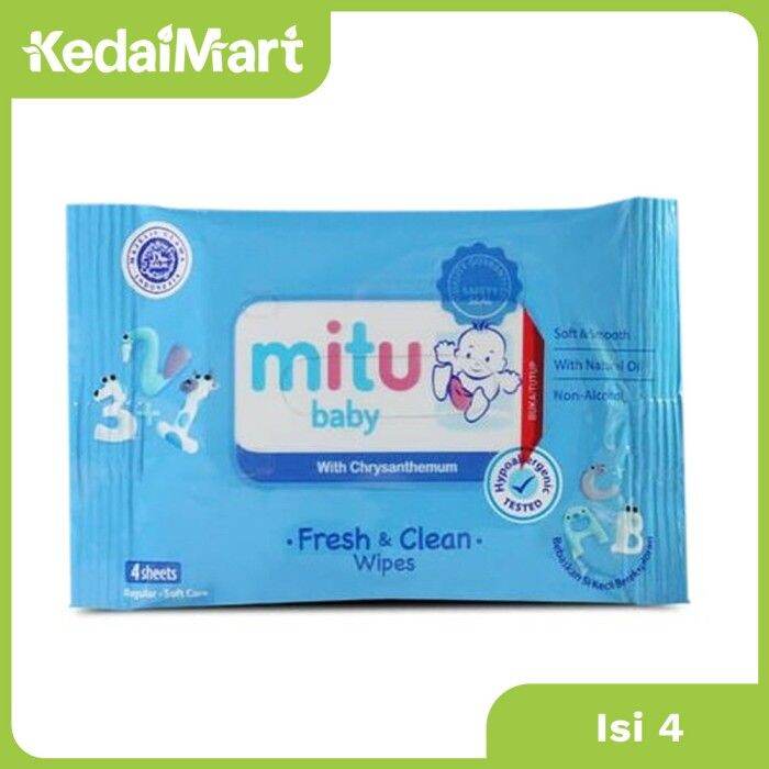 Mitu Wet Tissue Baby Blue Pack Isi 4 Pcs | Lazada Indonesia