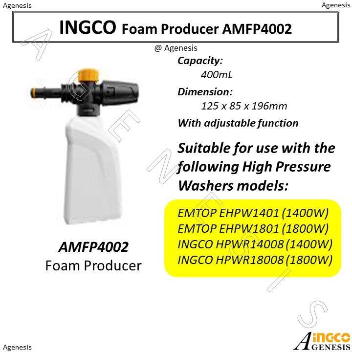INGCO Foam Producer AMFP4002 | Lazada Singapore