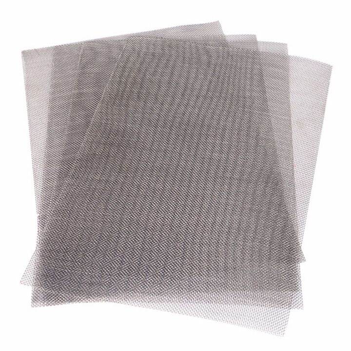 MIDDLE 4Pcs 30X21cm Metal Screen Mesh 1mm Hole Air Vent Mesh Hard Woven ...