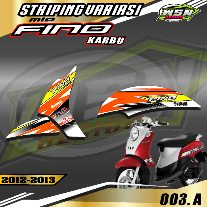 STICKER KEREN-Sticker Striping Yamaha Fino Karbu 003 - Stiker Variasi ...