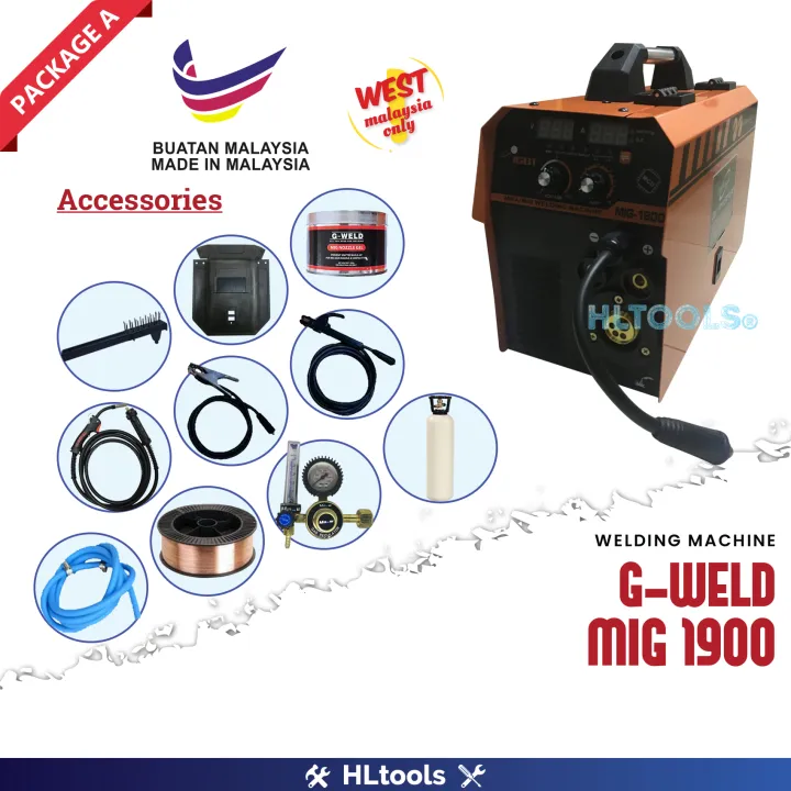 G-WELD MIG 1900 (3 IN 1) (GAS SET) | Lazada