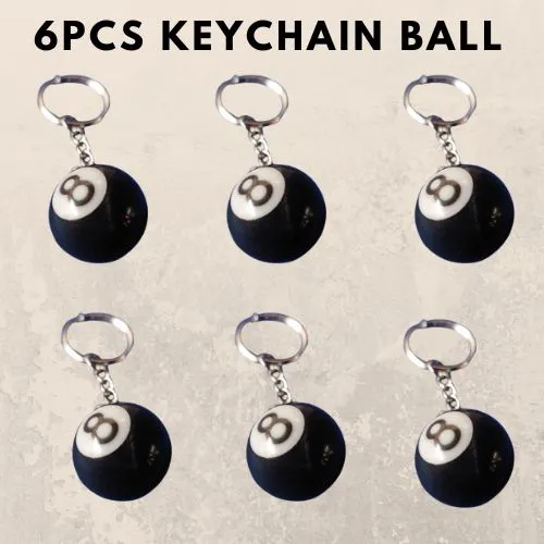 6PCS KEYCHAIN BALL/BILLIARD ACCESSORIES/KEYCHAIN | Lazada PH