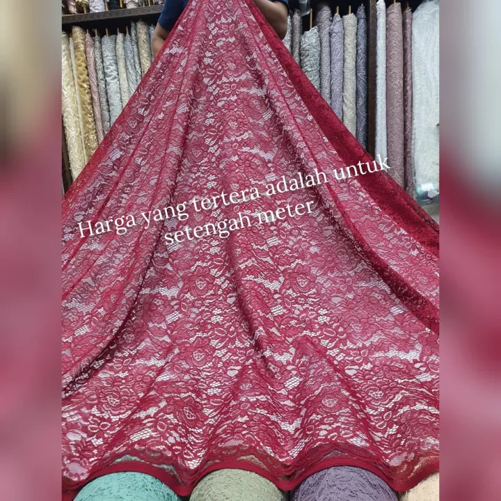 kain brokat cord glitter/bahan brokat cord glitter new design/bahan ...